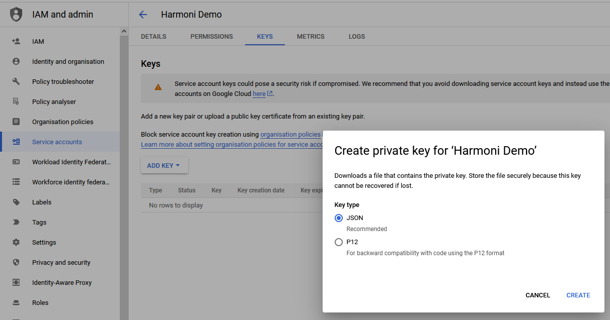 Direct Connection - Google BigQuery – Harmoni Online