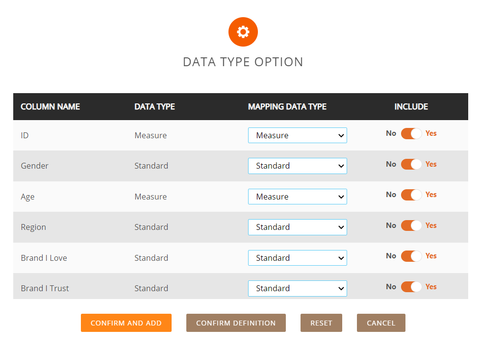 Define Sources (Excel .XLSX, .CSV, .TXT) – Harmoni Online