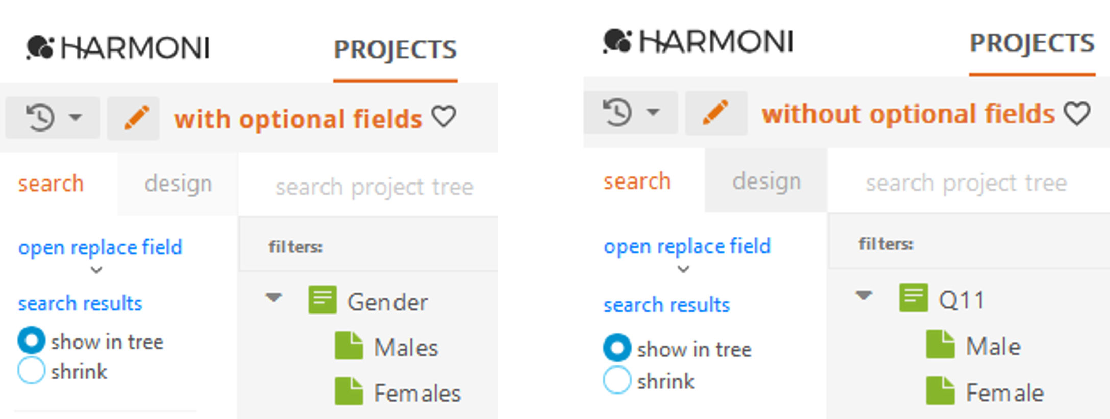 Row-based data – Harmoni Online