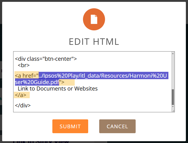 Dashboard Links – Harmoni Online