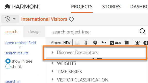Create a Discover Analysis – Harmoni Online