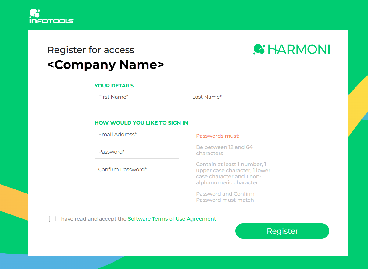 Sign into Harmoni: Username and Password – Harmoni Online